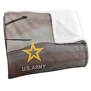 U.S. Army Blanket, 50"x60" Army Values, Silky Touch Super Soft Throw