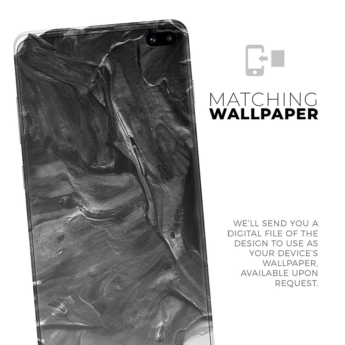 DesignSkinz Liquid Abstract Paint V55 Protective Vinyl Decal Wrap Skin Cover Compatible with The Samsung Galaxy S20 (Screen Trim & Back Glass Skin)