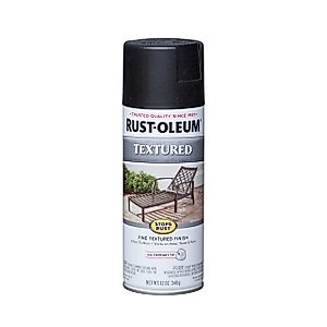 Rust-Oleum 7220830 Textured Spray Paint, 12 oz, Black