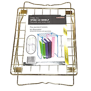 Stac•A•Shelf Extra Tall Electric Gold Stackable Locker Shelf