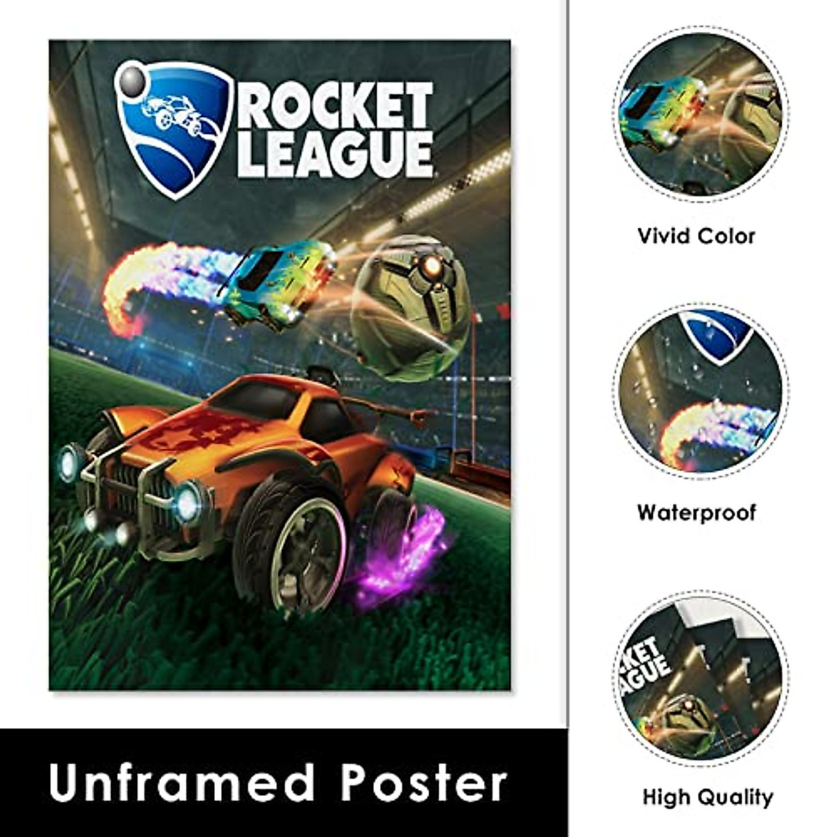 Rocket Merch League Canvas Poster Unframed Wall Art Print for Home, Office, Dorm Decoration 12 x 18 Inch