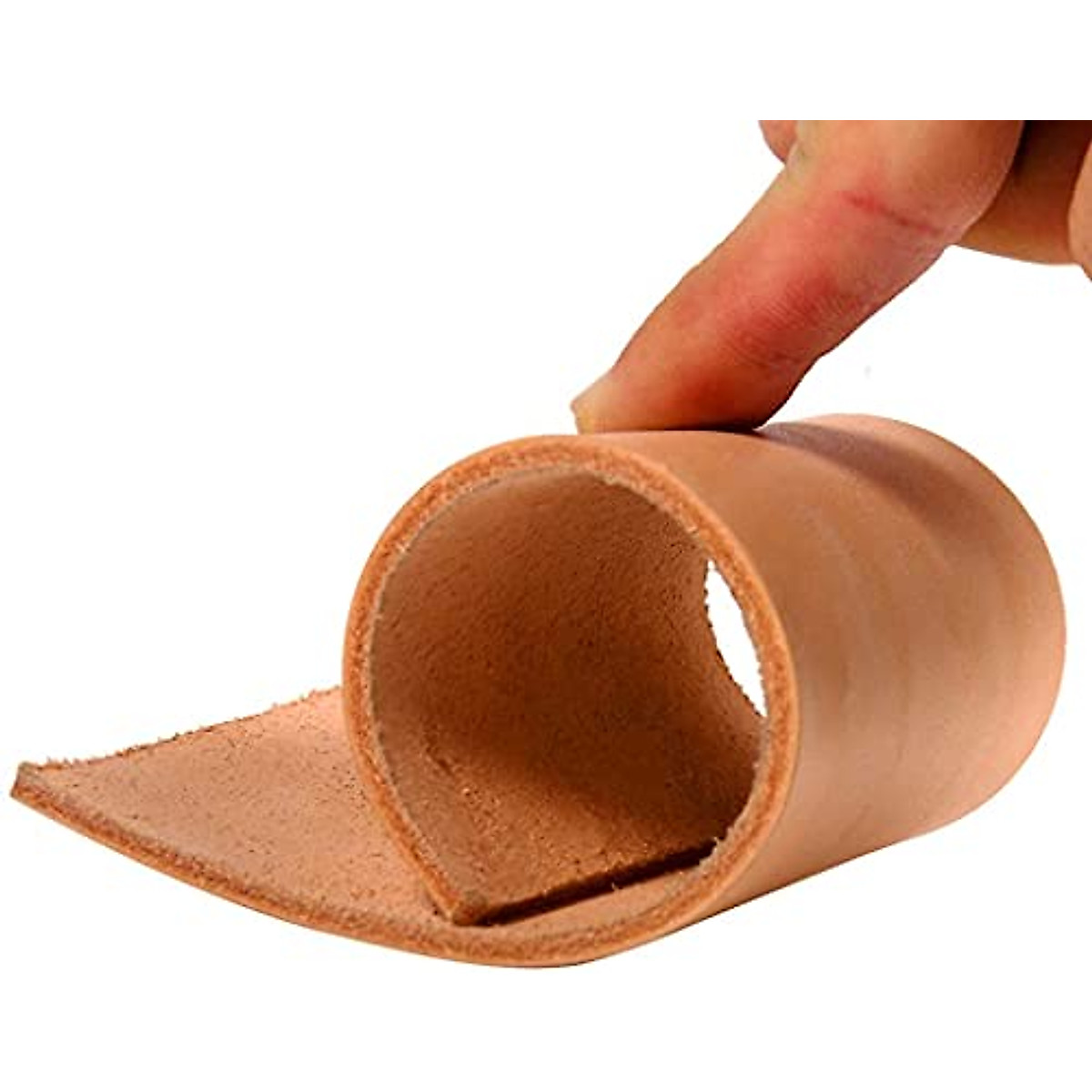 Double side 8" x 3" Leather Strop with Dual-sidedt Tape, Green & White Polishing Compound Kit for Honing & Sharpening Knives, Kitchen & Chef Knives, Straight razor, Wood Carving Chisels Brown