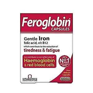 (6 PACK) - Vitabiotics Feroglobin B12 Capsules | 30s |