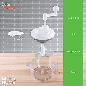 Salsa Master Salsa Maker, Food Chopper, Mixer and Blender - As Seen On TV Manual Food Processor