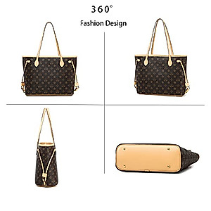 Tote Bags for Women Fashion Handbags Shoulder Bag Top Handle Satchel Purses Sets 2PCS