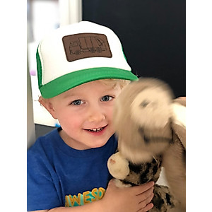 Legacy and Light Garbage Truck Hat for Kids, Trash Truck Ball Mesh Cap for Boys or Girls, Recycling Truck Halloween, Garbage Man Costume, Unisex Toddler Snapback Hats (Green)