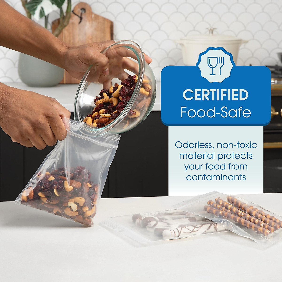 Spartan Industrial - 4” X 6” (1000 Count) 4 Mil Thick Clear Reclosable Zip Plastic Poly Bags with Resealable Lock Seal Zipper - Heavy Duty and Durable