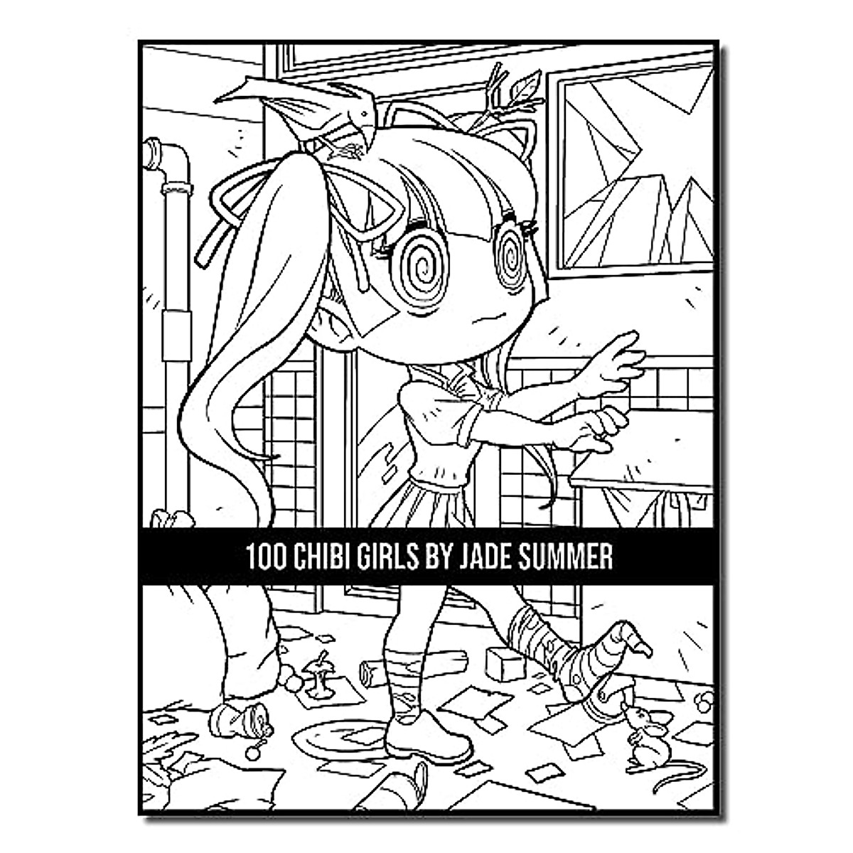 100 Chibi Girls: An Adult Coloring Book Collection with Cute Girls, Fantasy, Horror, Christmas, and More!