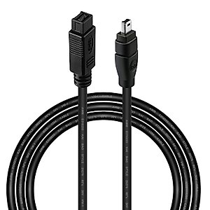 Yeworth 6FT Firewire High Speed IEEE 1394 Firewire 800 to Firewire 400 Cable, 1394B 800-400 IEEE 9 Pin Male to 4 Pin Male Cable for MacBook Pro, Mac Mini, iMac PC, Digital Cameras, SLR