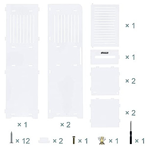 ITWAZ Multipurpose Bathroom Standing Cabinet with Single Door and 3-Layer, Free-Standing Shelves for Living Room Bathroom Storage Cabinet,9.8" Lx9.8 Wx31.5 H White B