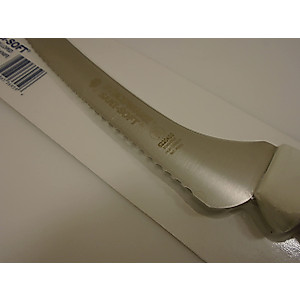Sysco USA 9 in Offset Scalloped Slicer Bread Sandwich Knife Soft Grip Handle
