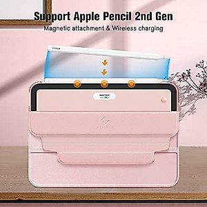 Fintie SlimShell Case for iPad Mini 6 2021 - [Magnetic Clasp] Lightweight Stand Case with Translucent Frosted Back Cover, Auto Wake/Sleep for iPad Mini 6th Generation 8.3 Inch, Rose Gold