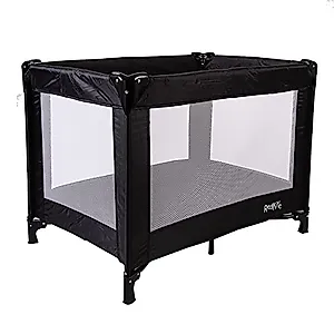 Red Kite Sleep Tight Travel Cot - Jet Black