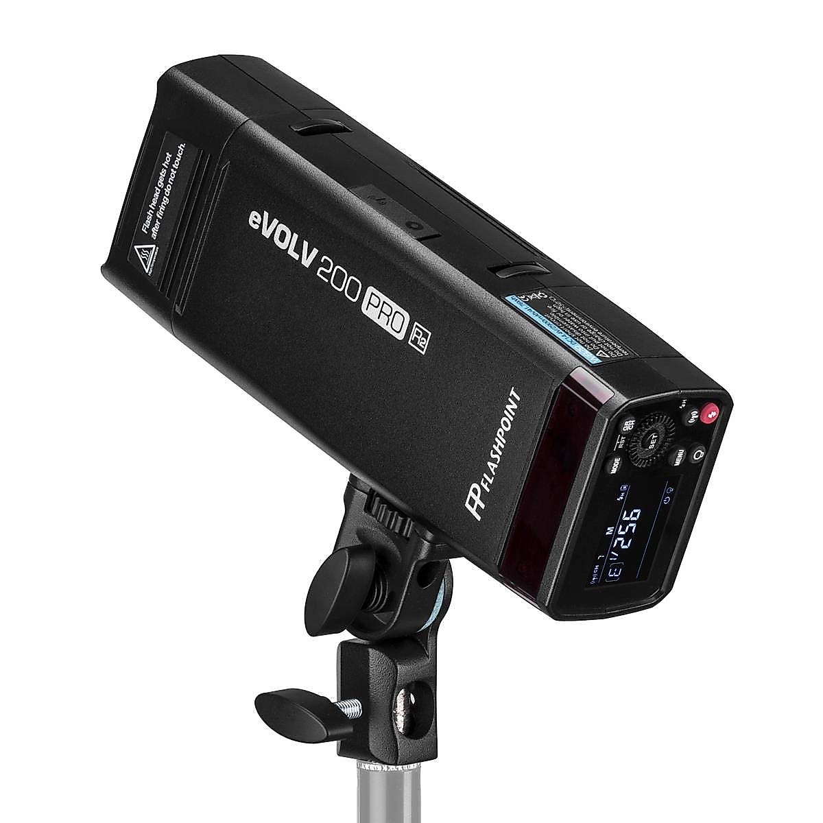 Flashpoint eVOLV 200 Pro TTL Pocket Flash Kit - AD200 Pro, Glow EZ Lock Quick Octa Large Softbox with Bowens Mount (36in), Handheld Grip S-Type Bracket Bowens Mount Holder for Speedlite Flash Softbox
