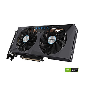 GIGABYTE GeForce RTX 3060 Eagle OC 12G (REV2.0) Graphics Card, 2X WINDFORCE Fans, 12GB 192-bit GDDR6, GV-N3060EAGLE OC-12GD Video Card