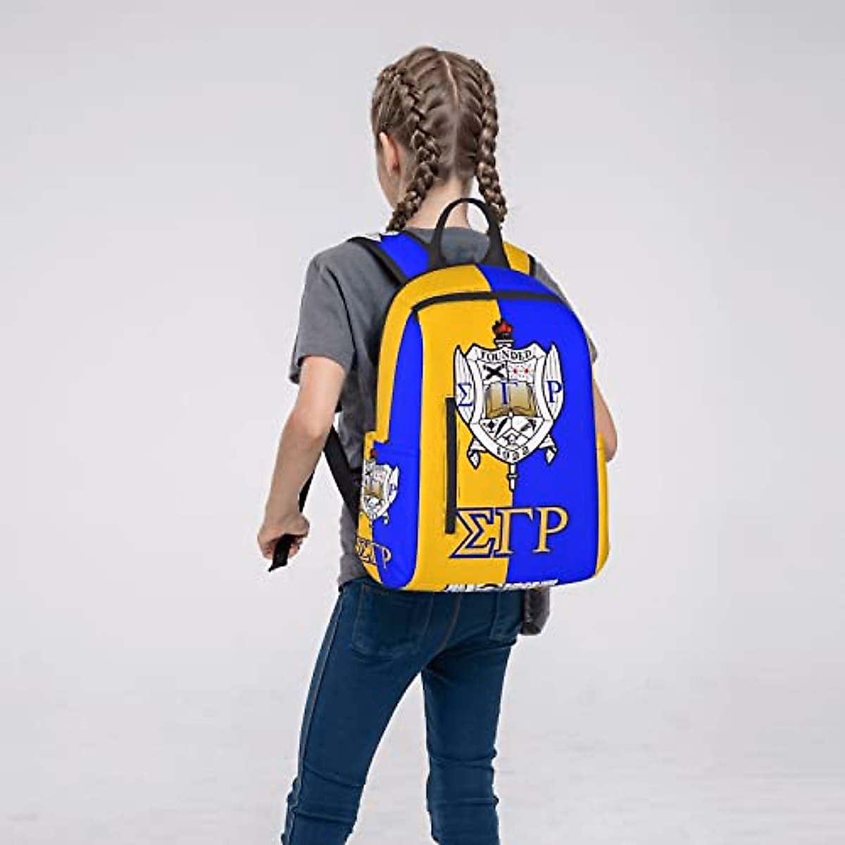 Sigma Gamma Rho Laptop Backpack, Lightweight Multifunctional College Laptop School Bag Sister Backpack Gift