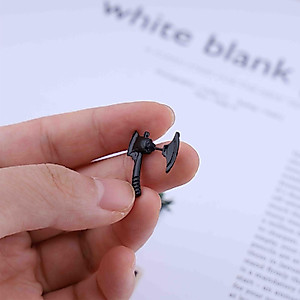 Sttiafay Punk Axe Ear Jacket Earrings Black Axe Stud Earrings Gothic Scary Axe Earrings Axe Hatchet Shape Earrings Jewelry for Women and Girls