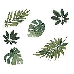 Wall Pops WallPops DWPK2761 Havana Leaves Wall Art Kit, Green
