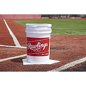 Rawlings | Official League Competition Grade Baseballs | ROLB1X | Game/Practice Use | Youth/14U | Bucket | 24 Count