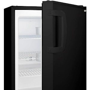 Summit Appliance ALFZ37B Built-in Undercounter ADA Compliant Residential All-Freezer in Black, Door Storage, Temperature Alarms, Open Door Alarm, Adjustable Thermostat and Manual Defrost