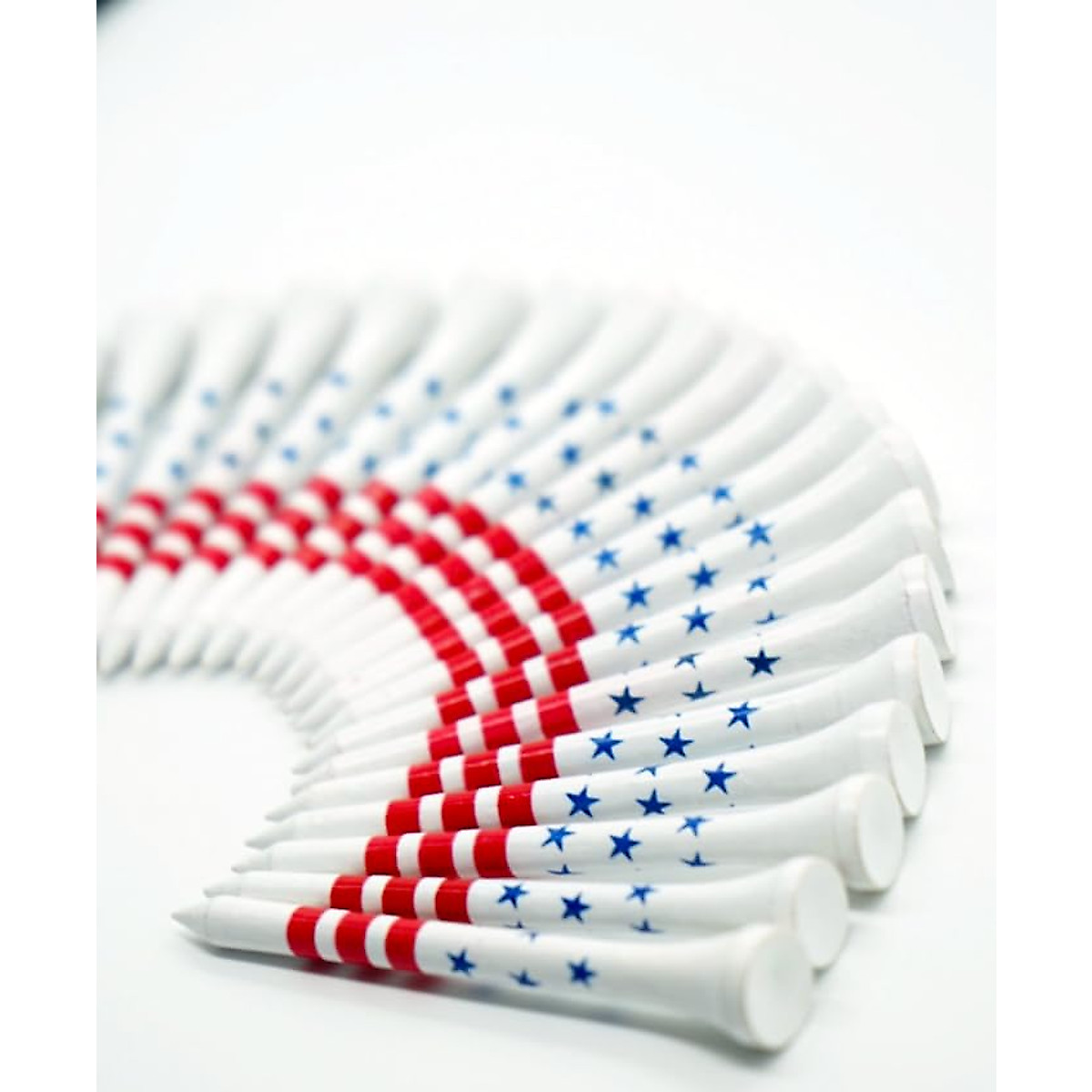 USA Golf Tees - American Pride Design, Flag and Patriotic (2 and 3/4 inches, 50)