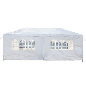 OxiQmart 10x20' Outdoor Canopy Party Wedding Tent Gazebo Pavilion w/4 Side Wall-2 Doors