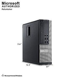 Dell Optiplex 7010 Business Desktop Computer (Intel Quad Core i5-3470 3.2GHz, 16GB RAM, 2TB HDD, USB 3.0, DVDRW, Windows 10 Professional (Renewed)