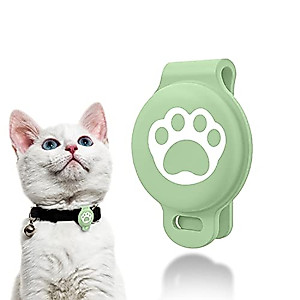 Case for Apple AirTag Pet Tracker Pet Anti-Lost Finder Dog Cat Collar Accessories Backpacks Cameras Purses Bicycles Suitcases Travel Accessories (Green), 2.24x1.46x0.6 inch