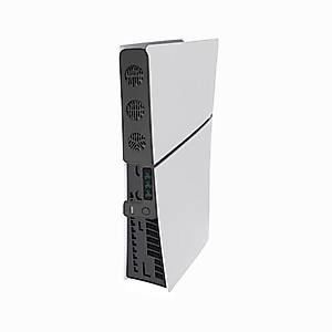 Hesupy Cooling Fan for PS5 Slim Gaming Console for Sony P5 Slim Thermal Cooler Fan, Built-in 3 Fans, with 3 Air Speed Settings, Fan Speed Up to 9500RPM (Silver)
