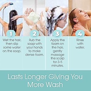 Thrivosh Rice Water for Hair Growth Shampoo Bar – 2 in 1 Shampoo and Conditioner Bar – pH Balanced Vegan Friendly Dry Shampoo Bar for All Hair Types – Anti-Loss and Repairing 100g