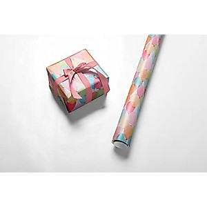 Wrapping Paper Roll - 17 Inch X 120 Inch Per Roll - 3 Different Design Gift Wrap Paper for Birthday, Baby Shower Celebrate Occasions