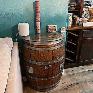 1/2 Wine Barrel Storage Cabinet