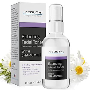 YEOUTH Hydrating Toner for Face Spray with Chamomile and Allantoin, Alcohol Free Refreshing Face Toner for Women and Men 3.4 Oz