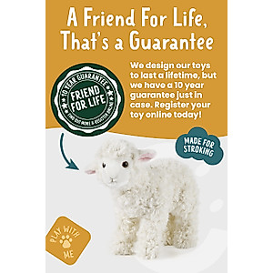 Living Nature Lamb Stuffed Animal | Fluffy Farm Animal | Soft Toy Gift for Kids | 12 Inches