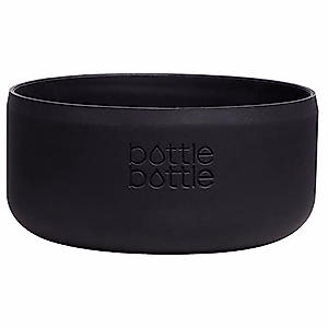bottlebottle Rounded Bottom Protective Silicone Sleeve for 32 and 40oz Wide Mouth Water Bottle, BPA Free Anti-Slip Bottom Cover, Portable Travel Pet Bowl for Dog Cat Food Water Feeding