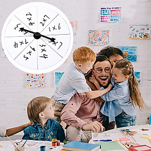 Trounistro 30 Pack Transparent Spinners Math Game Spinner with Rotating Arrow for Party School Home Using
