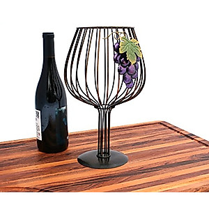 Big Wine Glass Cork Holder for Wine Lovers by Thirteen Chefs