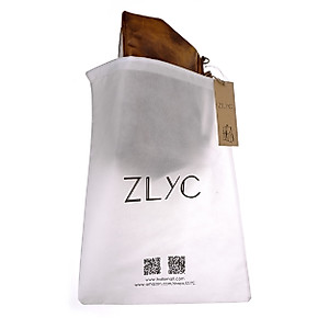 ZLYC Women Retro Vintage Genuine Leather Doctor Top Handle Cross Body Bag, Brown