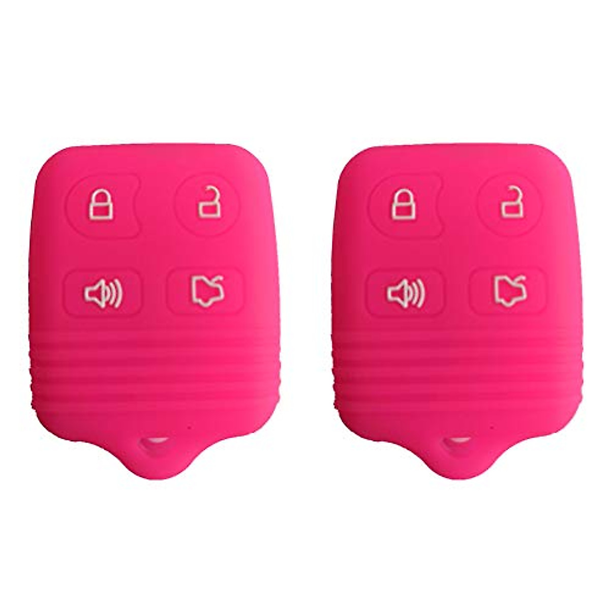 KAWIHEN Silicone Key Fob Cover Compatible with Ford Mustang Edge Escape Expedition Explorer Focus Escort Lincoln Mercury CWTWB1U331