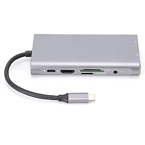 Multifunction Docking Station, Computer Adapter, Type‑C Docking Station, Information Transfer for Computer Home Office