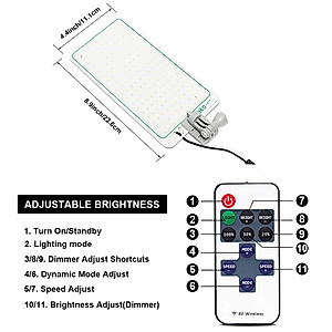 Uboway Outdoor Camping Lights Telescopic Fishing Rod Lamp with IR Remote for Camping, Fishing, Travelling, Party 12V