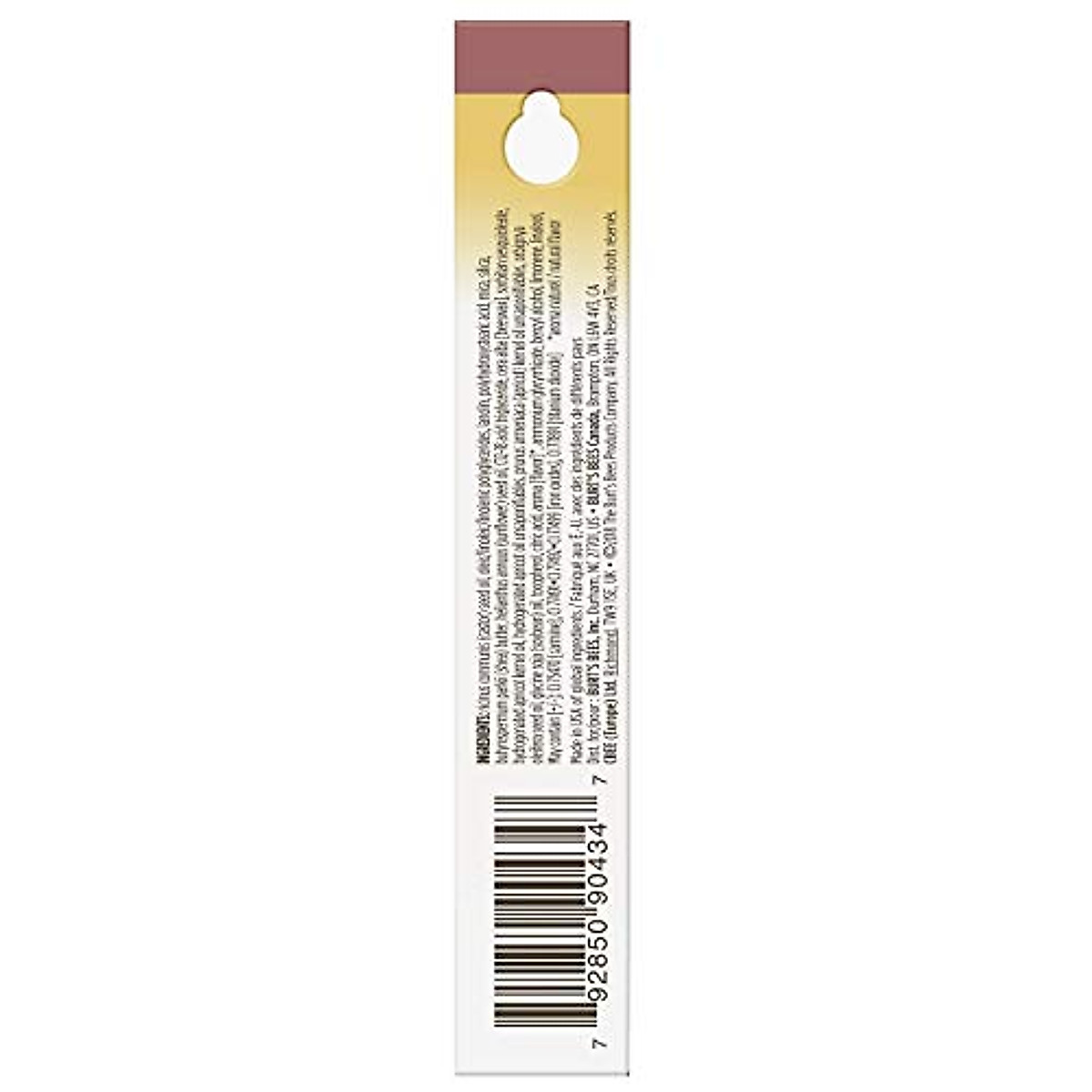 Burt's Bees 100% Natural Glossy Liquid Lipstick, Tidal Taupe, 1 Tube