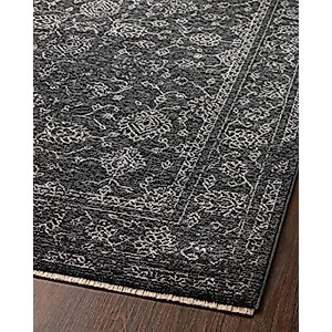 Loloi II Vance Collection Charcoal/Dove 5'-3" x 7'-9" Area Rug