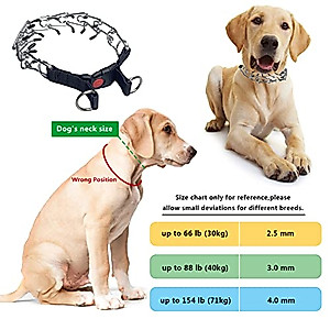 Dog Training Collar, Adjustable Dog Collar for Small Medium Large Dogs (M (Neck: 16"-18'' Weight: Around 50 lbs) New)