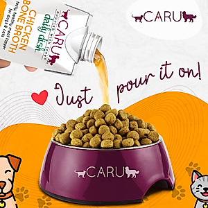 CARU Daily Dish Chicken Broth Meal Topper for Dogs and Cats - 1.1 lbs