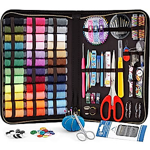 Sewing Needle Thread Kit Adults: Newly Upgraded 249 Pcs Professional Hand Sewing Supplies Kits - Large Sewing Kit for Adults Basic Starter Beginners Travel Emergency Sew Repair Set