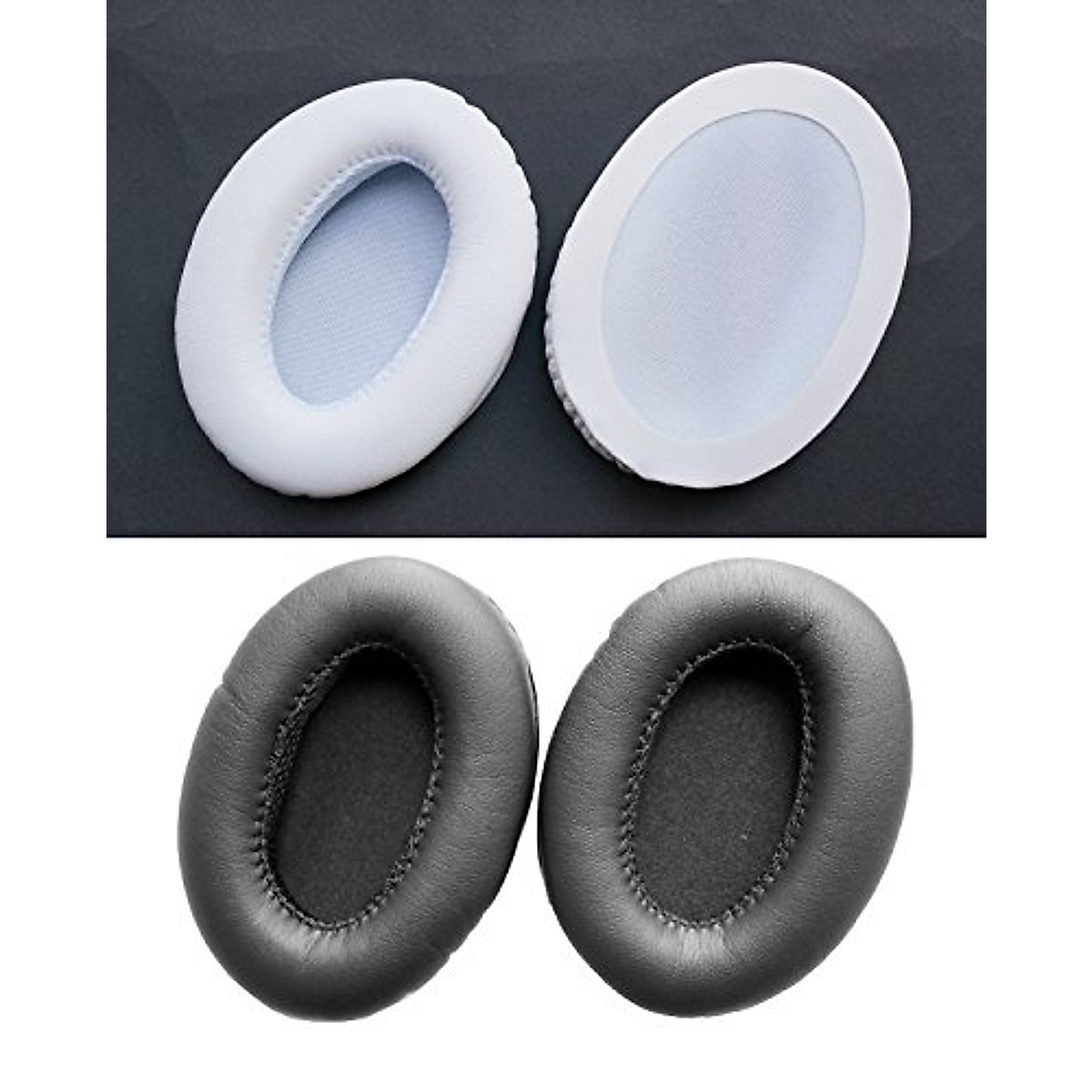Ear Pad Earpads Leather Cushion Repair Parts for Philips TR55LX Headphones(earmuffes) Headset (White)