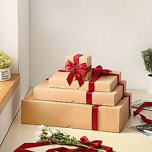 MOMONI 13 Premium Kraft Gift Boxes with Lids of Assorted Sizes with 4 inch Deep Robe Boxes- Wrapping Boxes Set Christmas Gift Boxes for Christmas Gifts, Birthday, Holiday, Father's Day, Mother's Day, Birthday and More