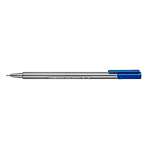 STAEDTLER Triplus Fineliner 334-3 Tips - Blue (Pack of 10)