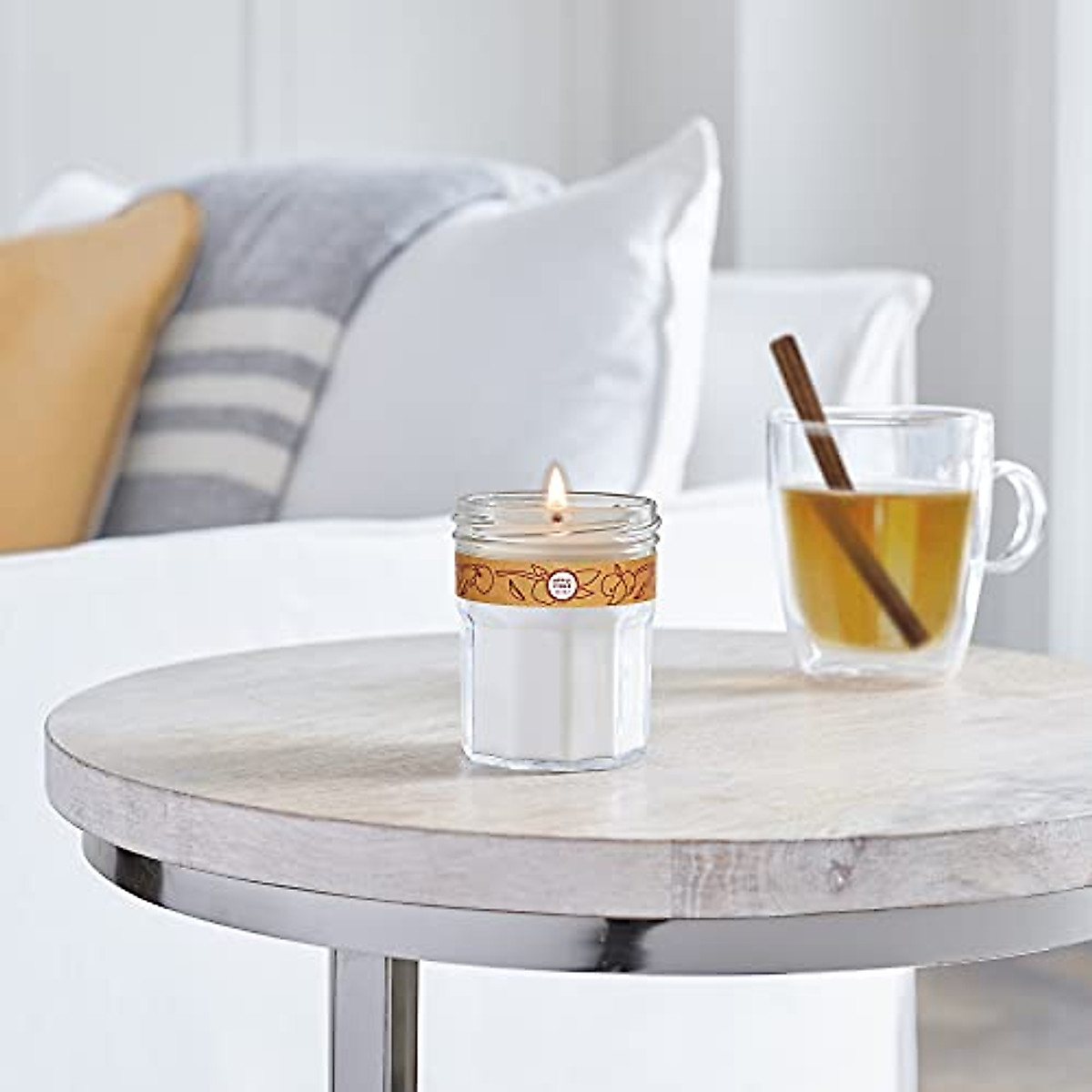 Mrs. Meyer's Soy Aromatherapy Candle, 35 Hour Burn Time, Made with Soy Wax and Essential Oils, Apple Cider, 4.9 oz